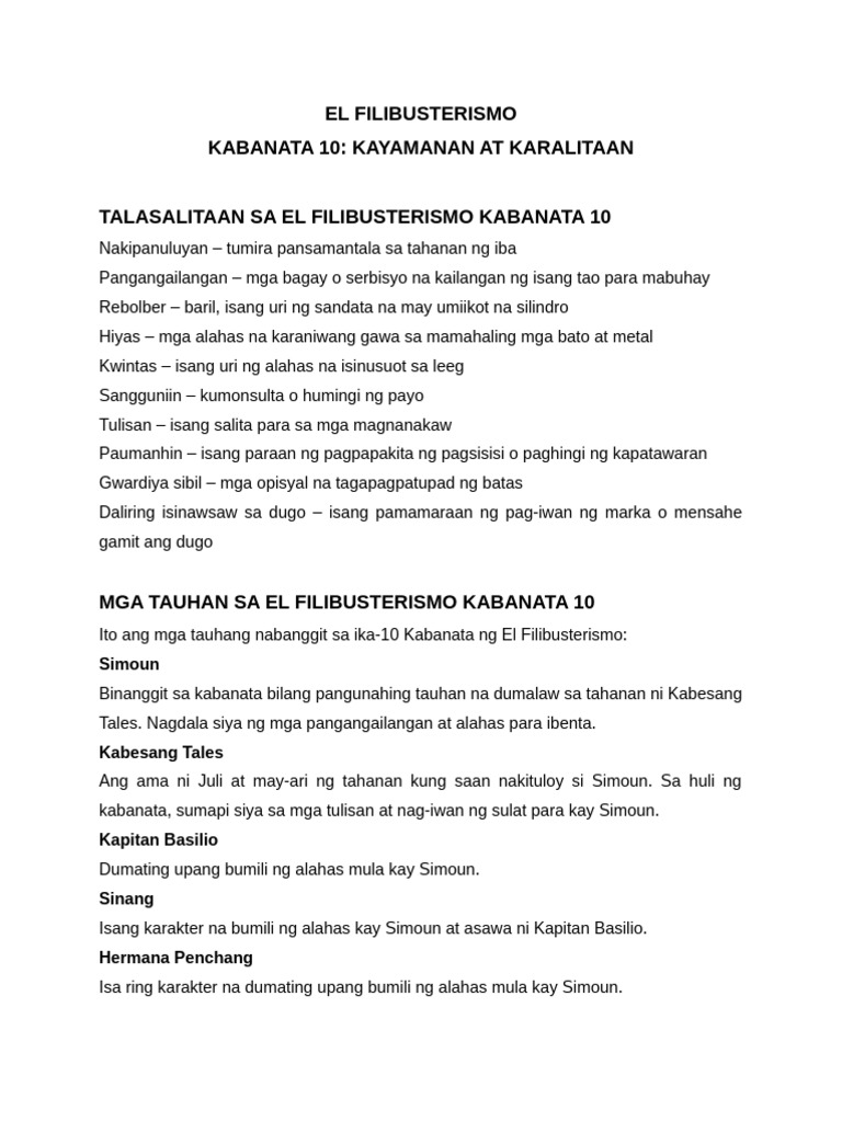 El Filibusterismo | PDF