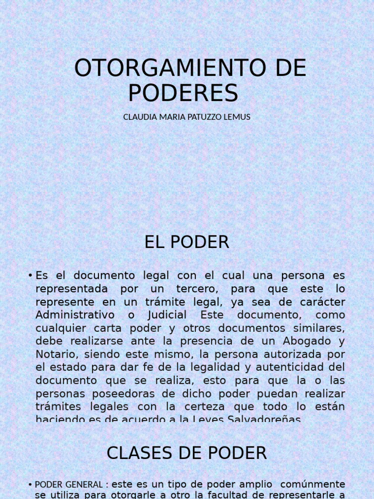 Tipos y Requisitos de Poderes Legales | PDF | Justicia | Crimen y violencia