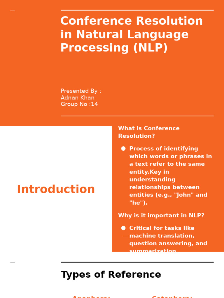 Conference Resolution in NLP Explained | PDF | Linguistics | Cognitive Science