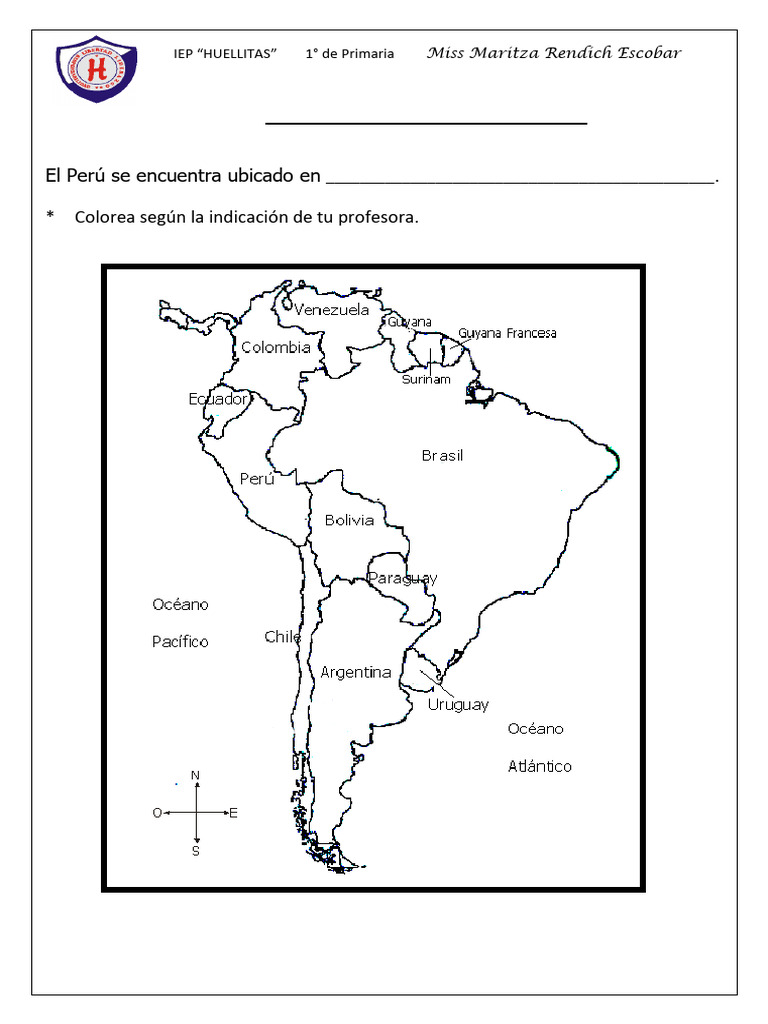 El Perú en América del Sur para Primaria | PDF | Salud y bienestar