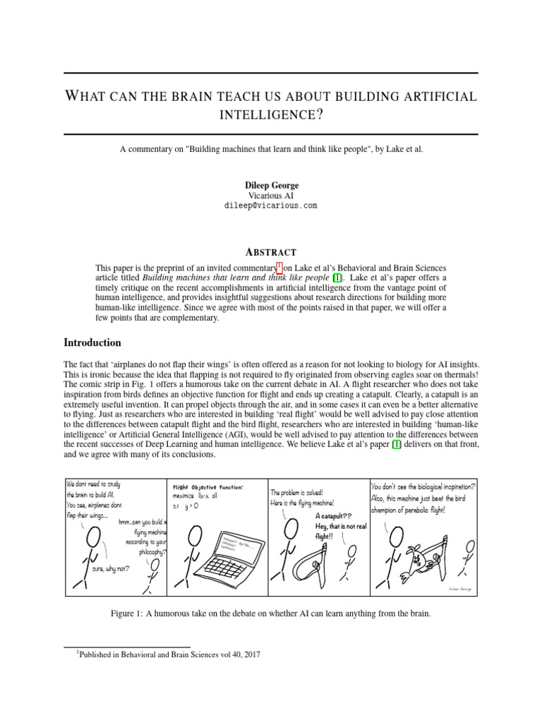 What Can The Brain Teach Us About Building Artificial Intelligence ...