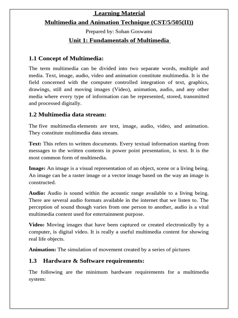Learning Material 1 | PDF | Multimedia | Image