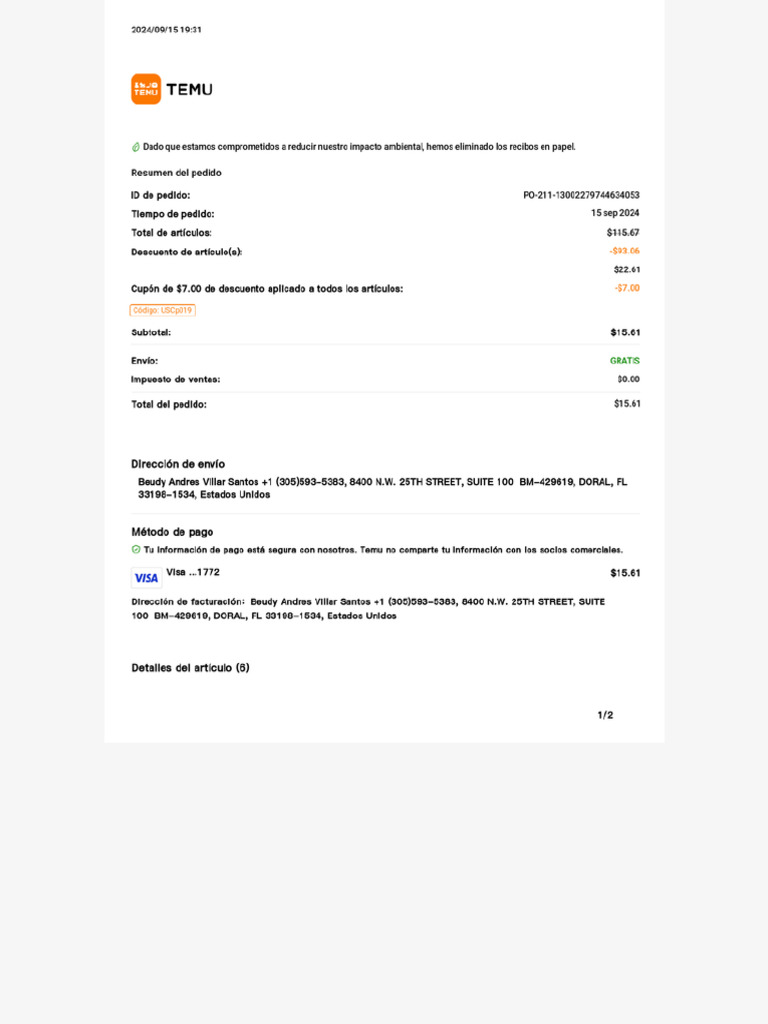 Temu Web Document | PDF