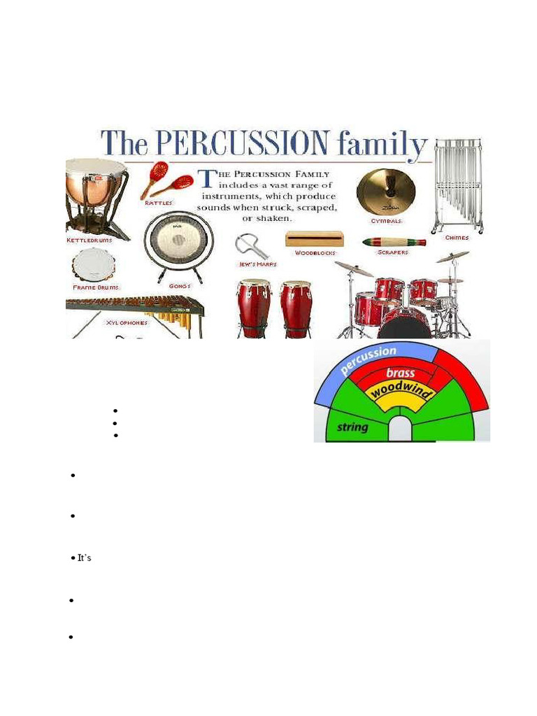Understanding Percussion Instruments | PDF | Language Arts & Discipline ...