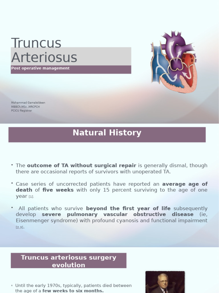 Truncus Arteriosus | PDF | Ischemia | Hypertension