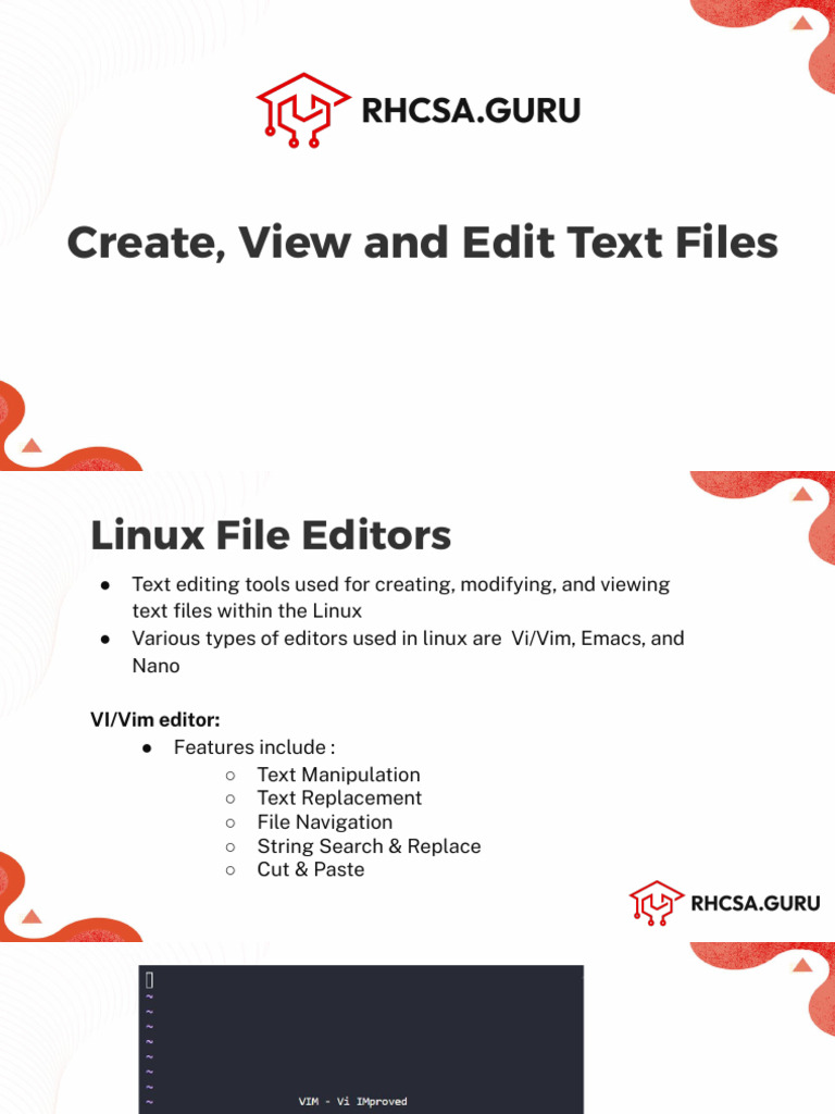 03 Create, View, and Edit Text Files | PDF