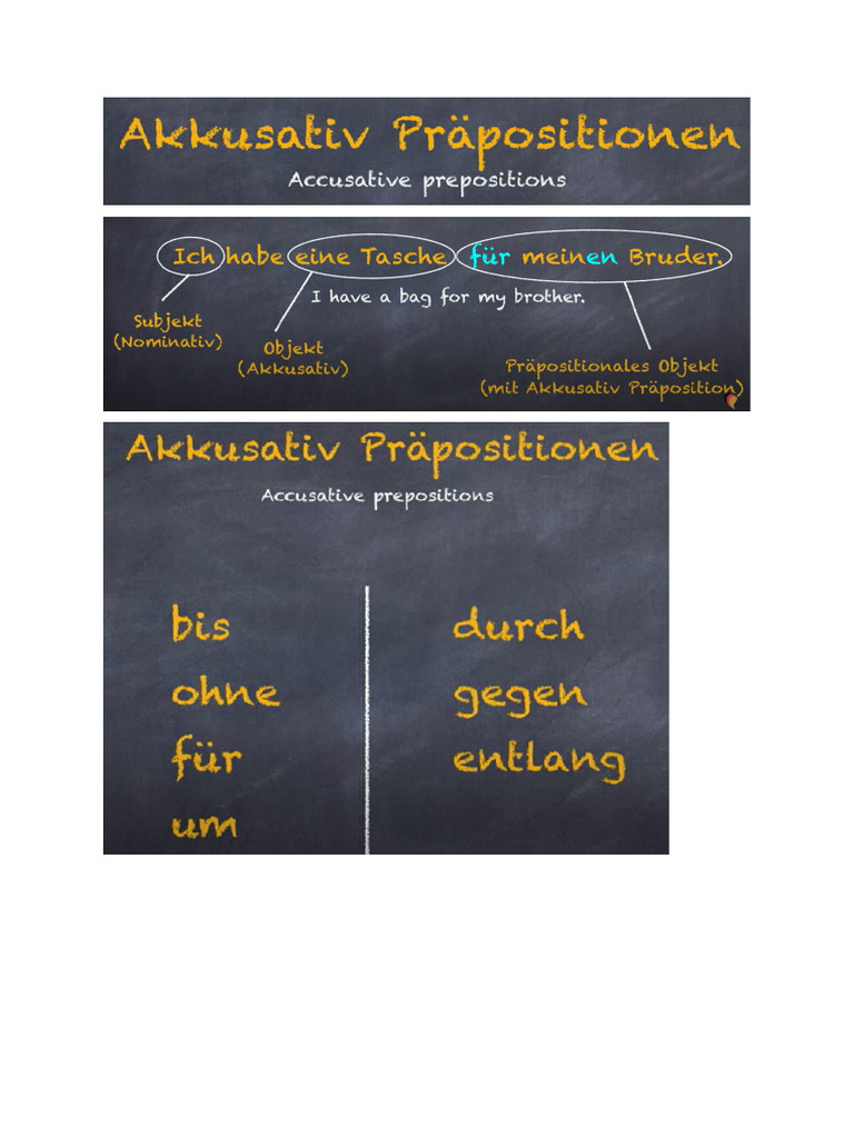 Accusative Prepositions | PDF