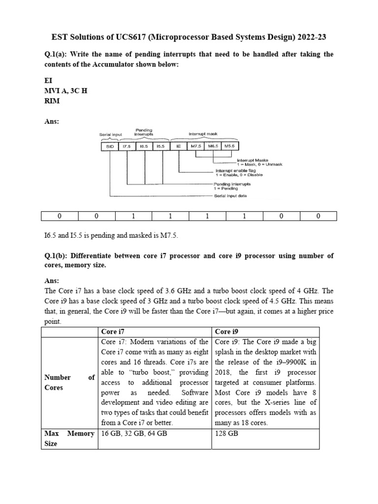 EST Solution | PDF | Pointer (Computer Programming) | Computer Programming