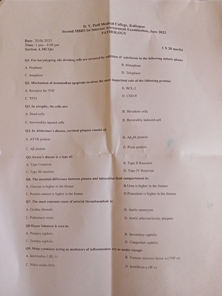 Pathology First Internal | PDF | Cancer | Medical Specialties