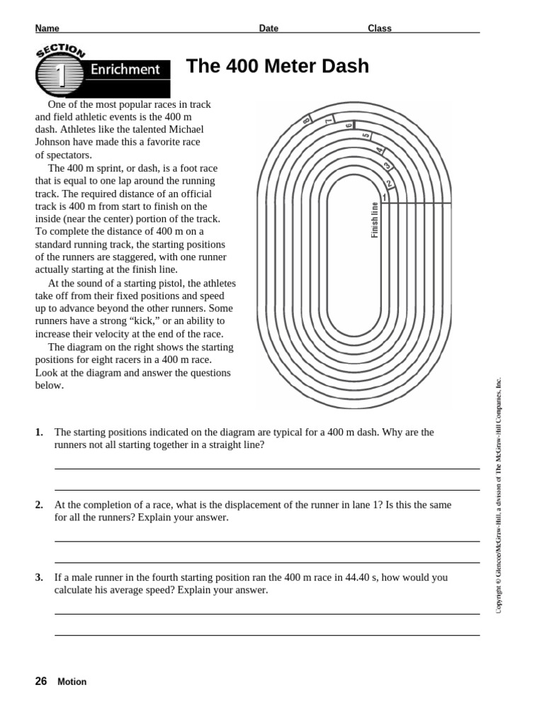 Enrichment Describing Motion Editable | PDF