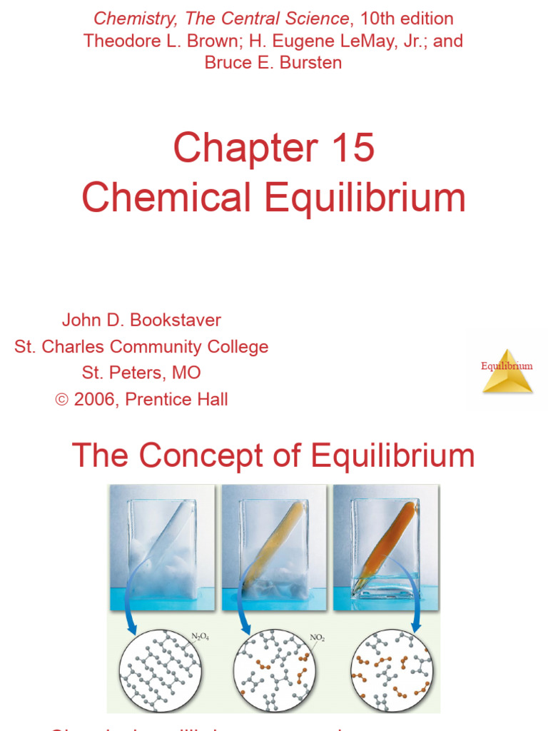 Chapter Chemical Equilibrium | PDF | Chemical Equilibrium | Ammonia