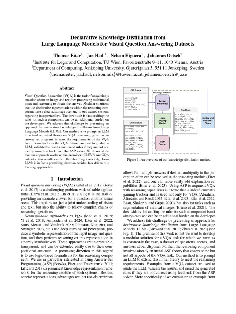Declarative Knowledge Distillation From Large Language Models For ... Declarative Knowledge Distillation From Large Language Models For ...
