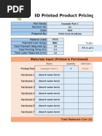 3D Printing Cost Calculator Guide | PDF