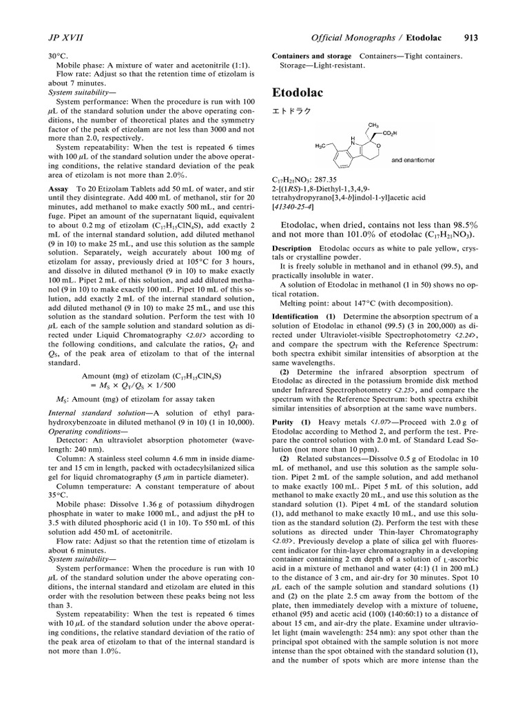 Etodolac-933 | PDF | Absorption Spectroscopy | Spectrophotometry