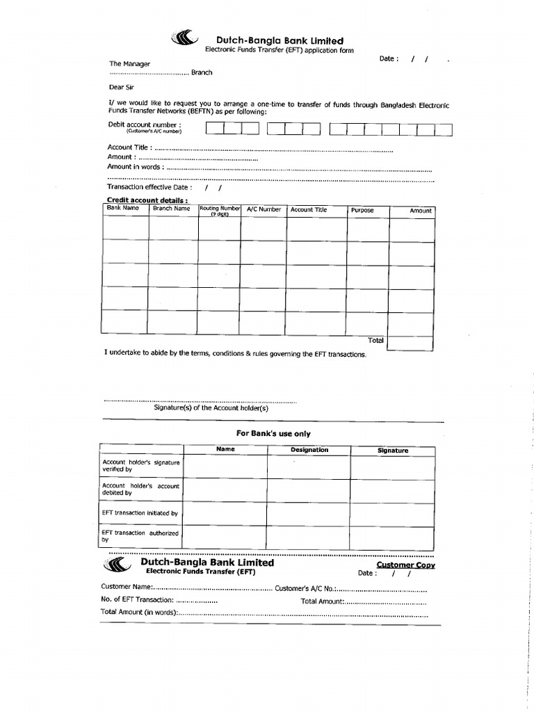 DBBL Eftn | PDF