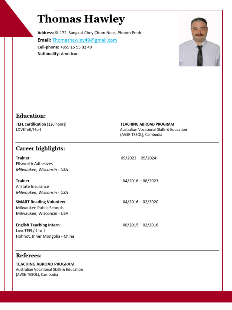 AVSE Thomas Resume | PDF
