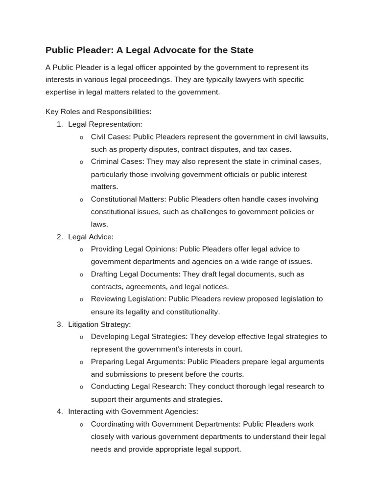 Public Pleader | PDF | Lawsuit | Justice