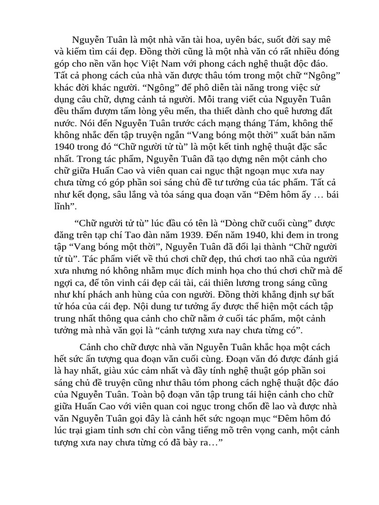 CH Ngư I T Tù | PDF
