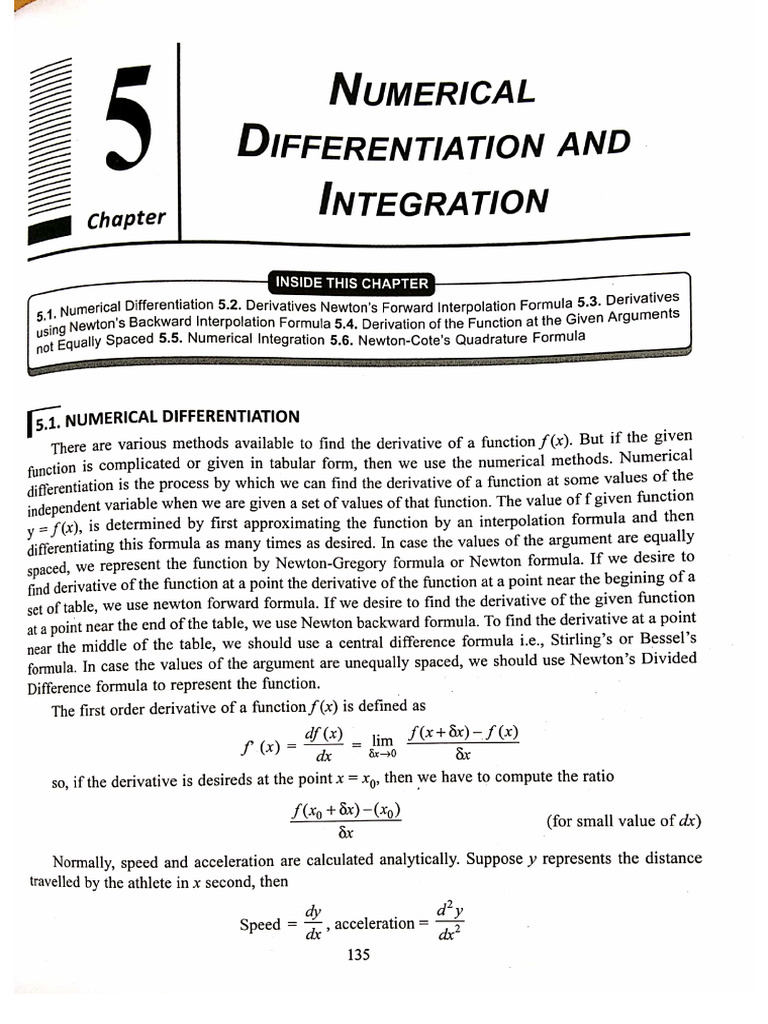 5--_Numerical_Differentiation_and_Integration | PDF