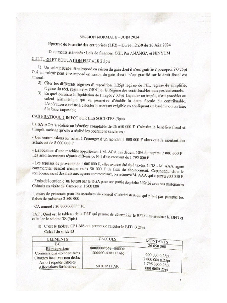 Fisca L2 | PDF