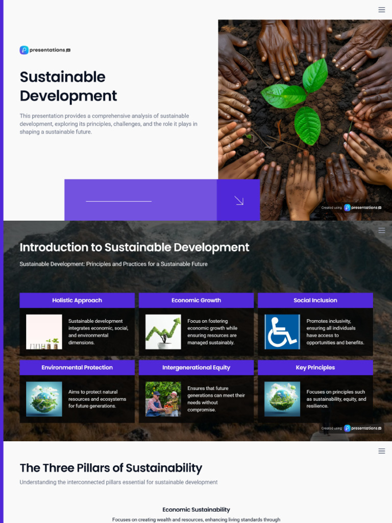 Sustainable Development Analysis | PDF