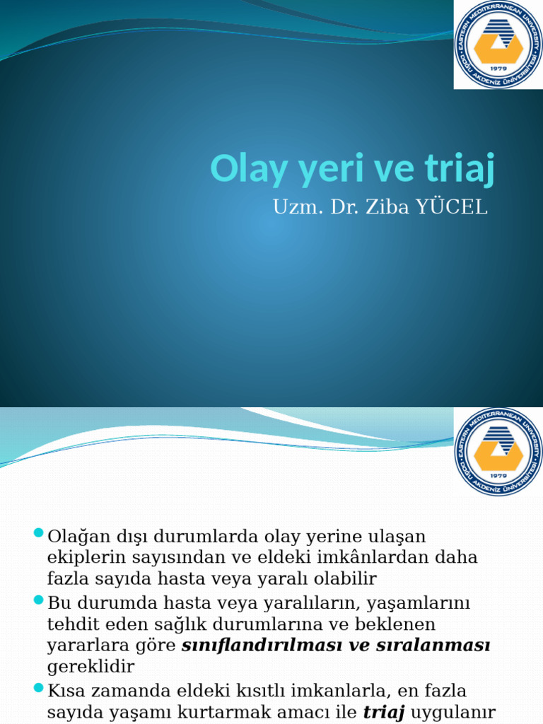 10. Olay Yeri Ve Triaj | PDF