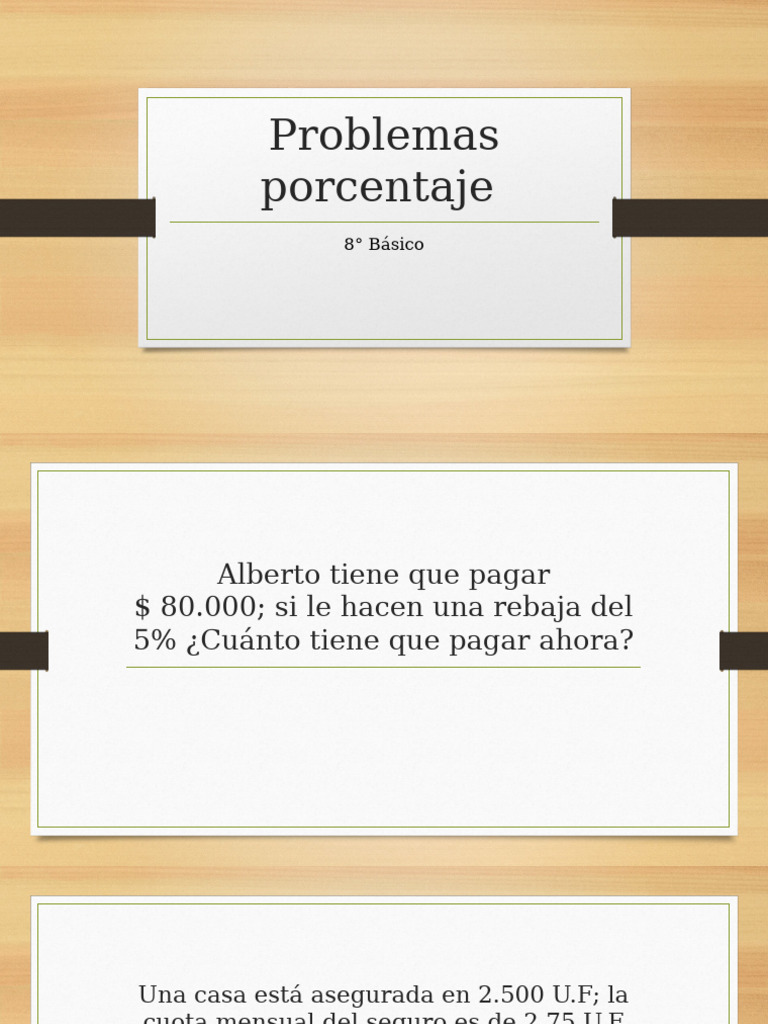 Problemas Porcentaje | PDF | Derecho | Estilo de vida