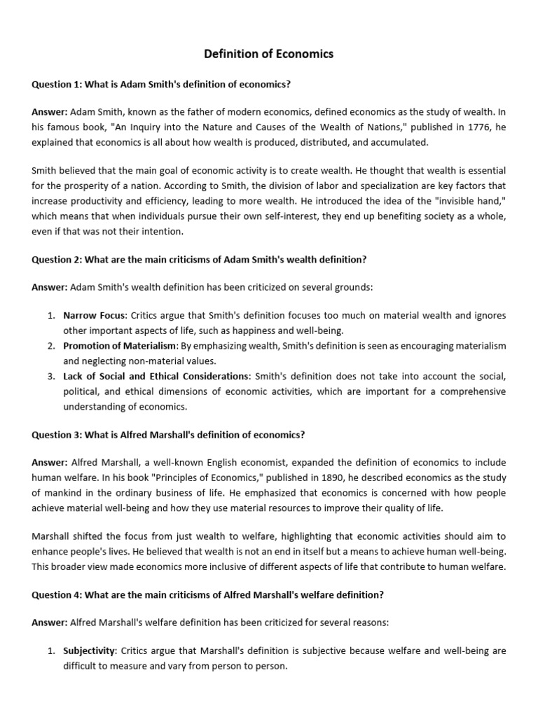 Class XI Economics (1st Term) | PDF | Macroeconomics | Economics