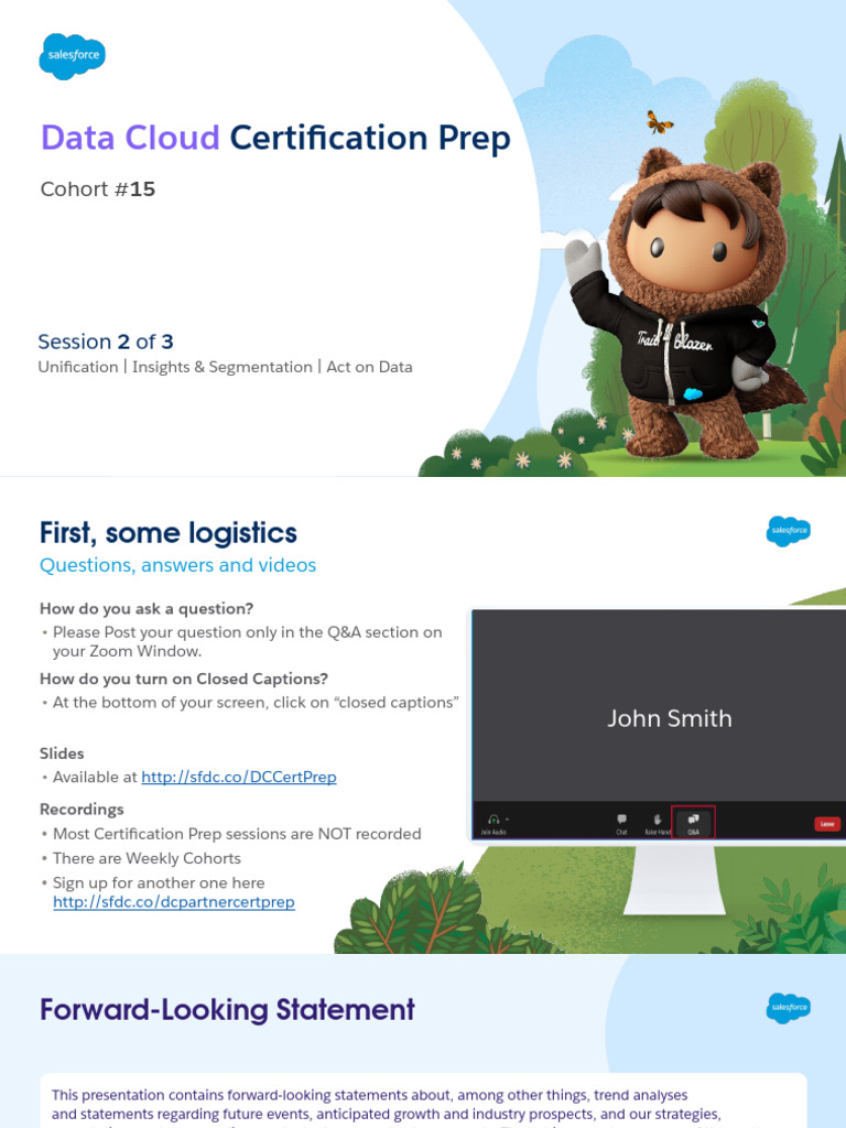Cohort 15 AMER 2 - 3 Data Cloud Cert Cohorts - Unification ... Cohort 15 AMER 2 - 3 Data Cloud Cert Cohorts - Unification ...