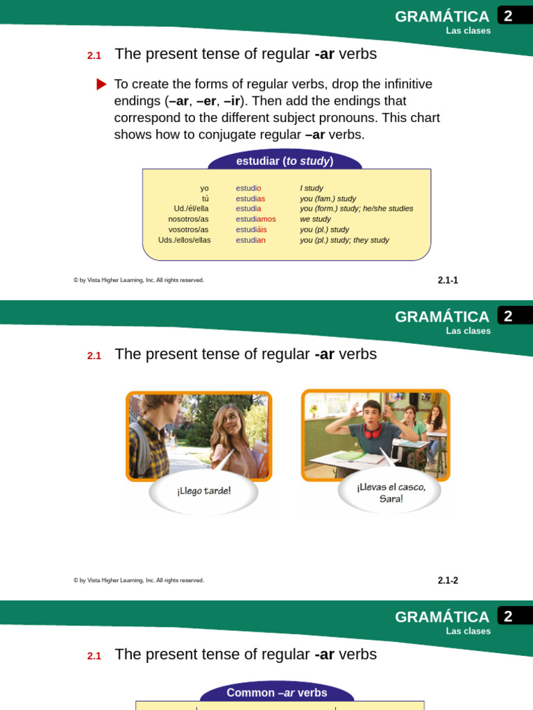Ave6e Grammar Slides l02.01 | PDF | Verb | Grammatical Tense