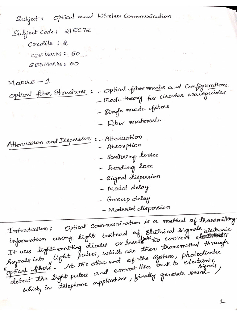 Module1 Notes PartA | PDF