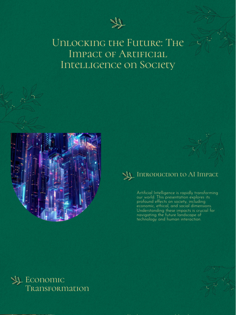 AI's Societal Impact: Economy, Ethics, Social | PDF