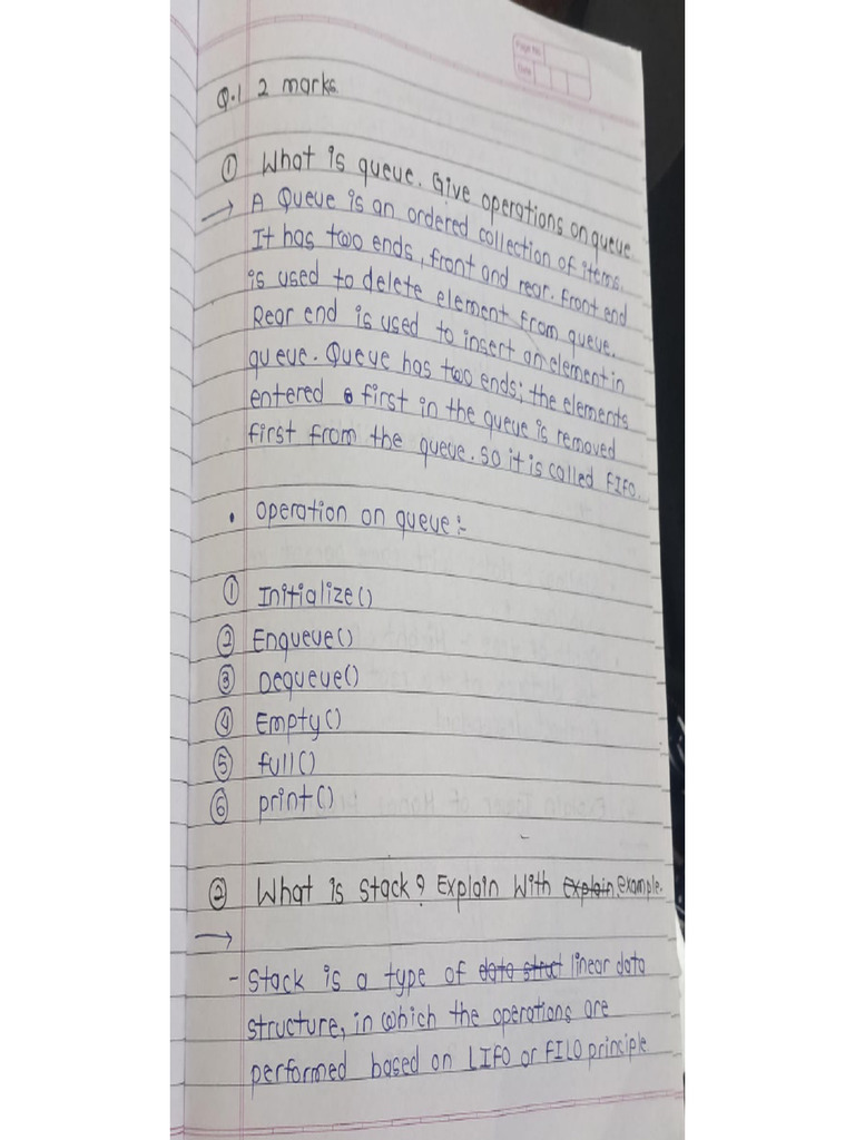 Dsu Question Bank | PDF