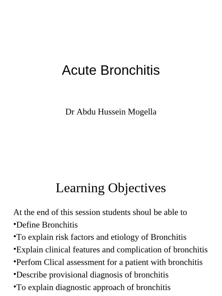 Bronchitis and Lung Abcess | PDF | Bronchitis | Respiratory Diseases