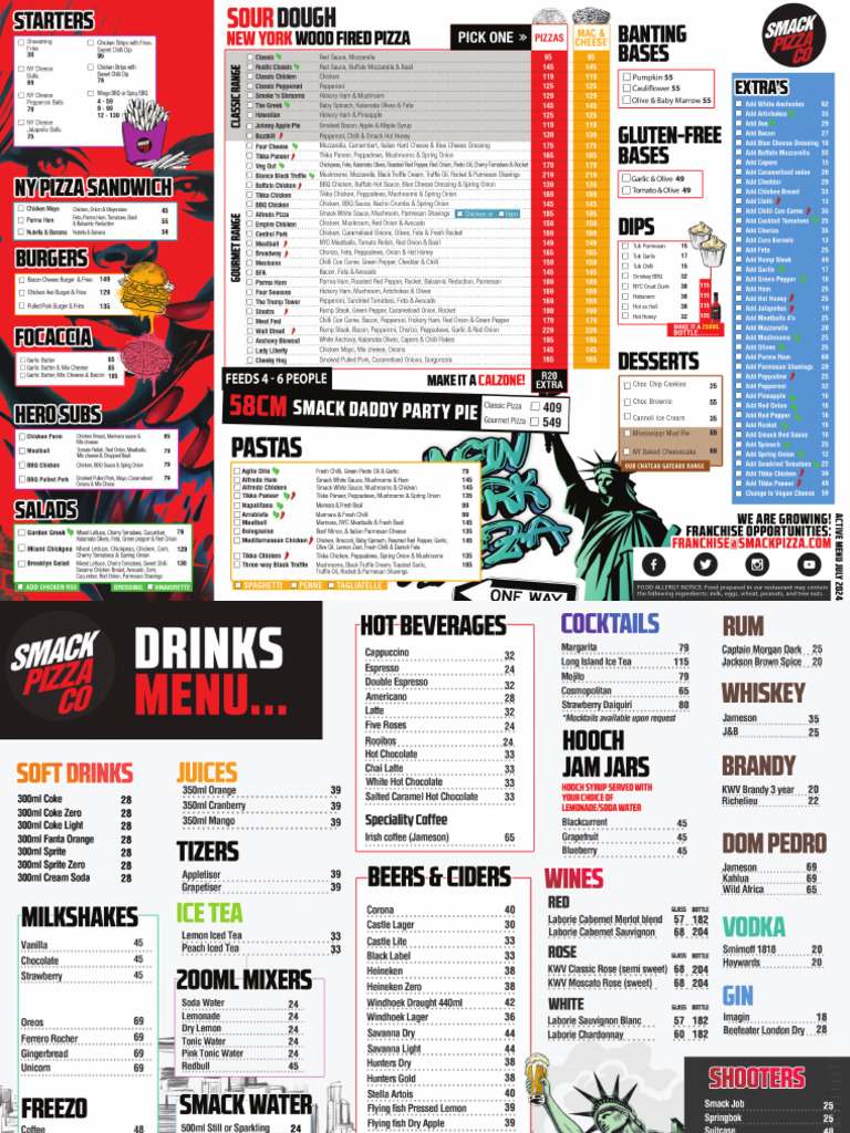 Smack Menu July 2024 | PDF