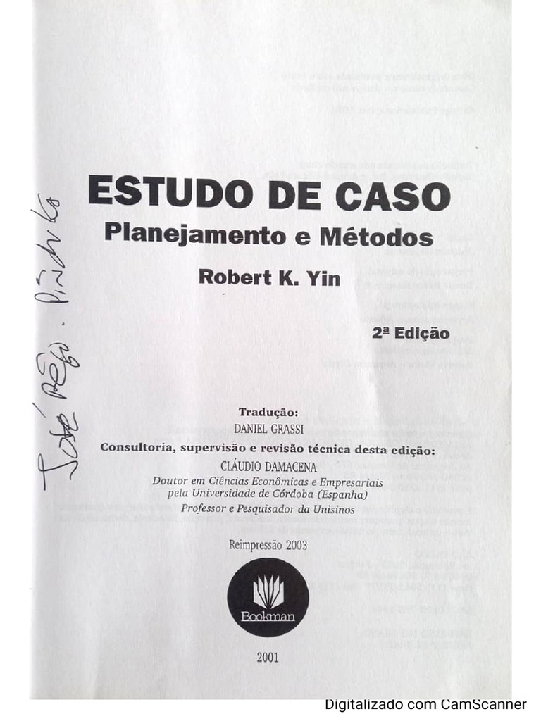 Estudo de Caso - Robert Yin | PDF