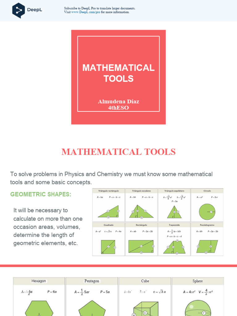 HERRAMIENTAS MATEMÁTICAS (1) en | PDF | Euclidean Vector | Triangle