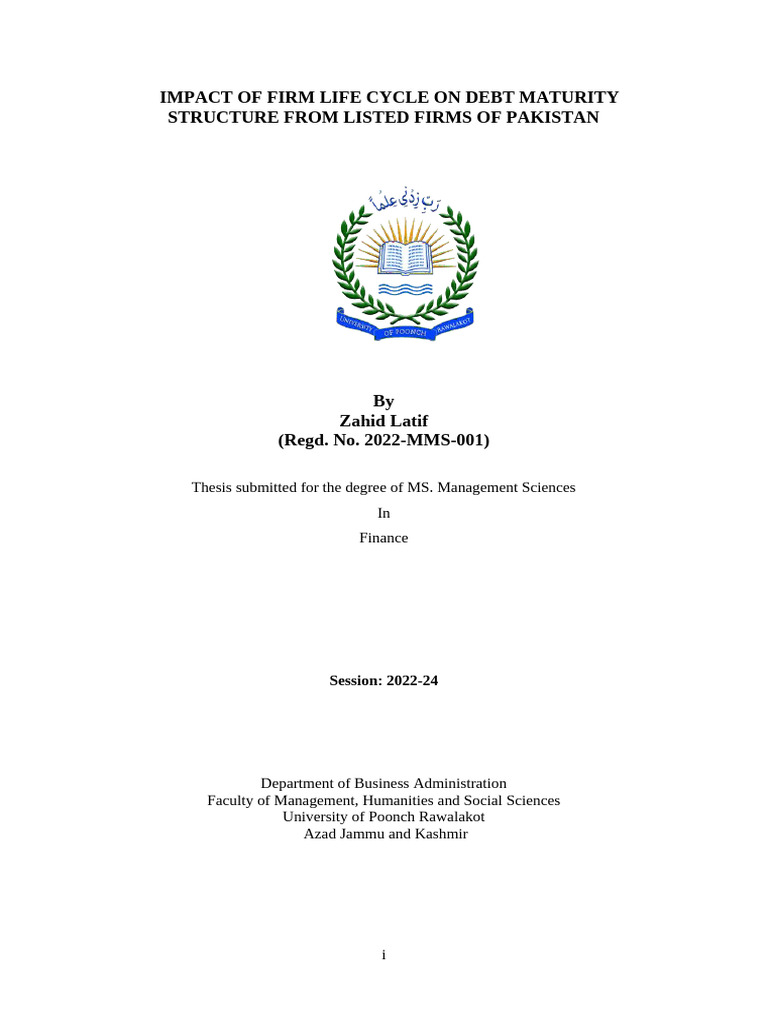 Final Synopsis Correction New | PDF | Capital Structure | Policy