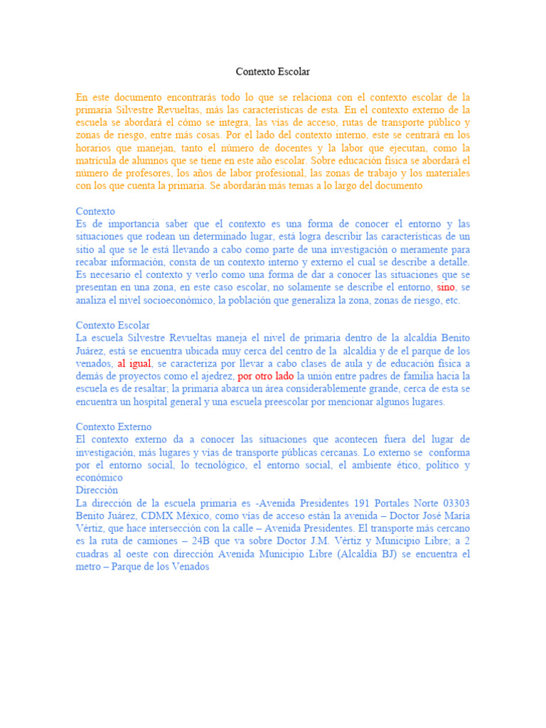 C1 Contex Rmae | PDF | Escuelas | Enseñando