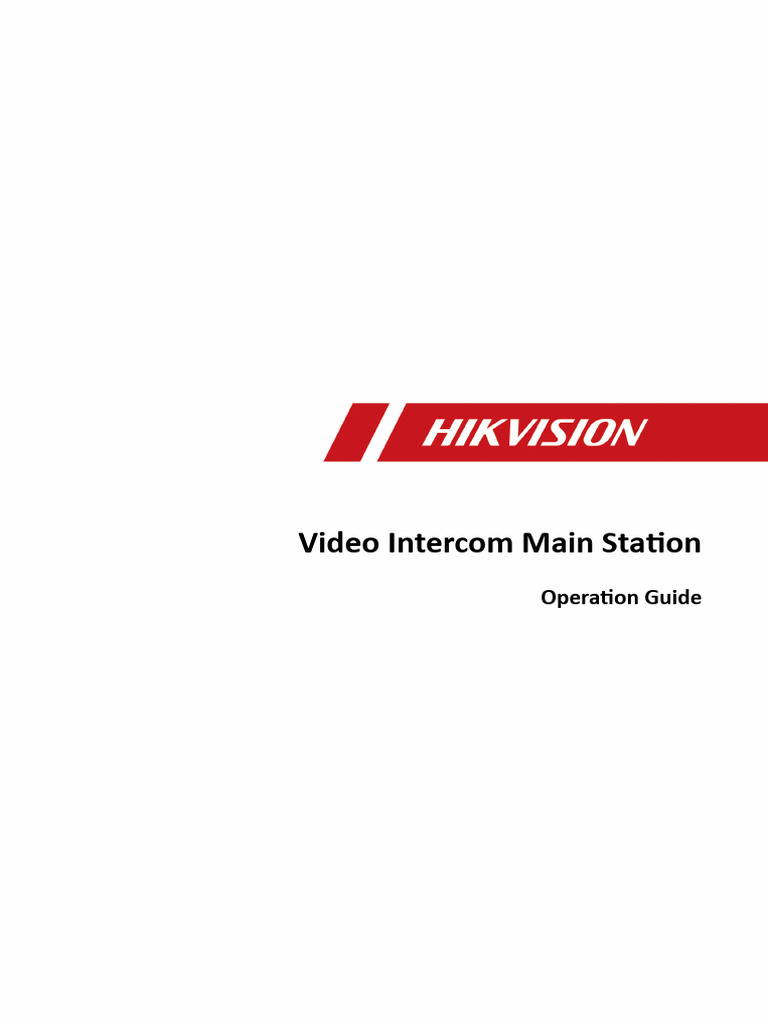 Video Intercom Main Station Guide | PDF | Electromagnetic Interference ...
