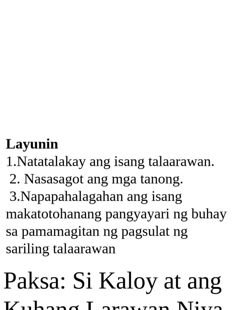 q2 Week 5 Day 3 PPT Matatag | PDF
