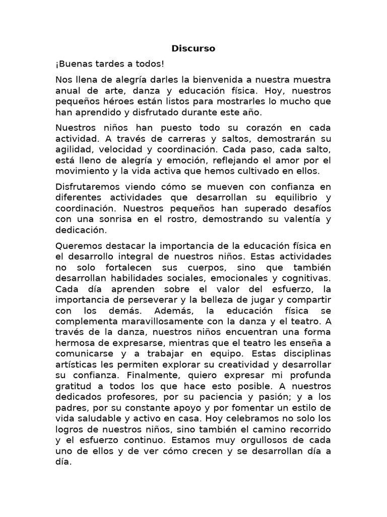 Discurso | PDF