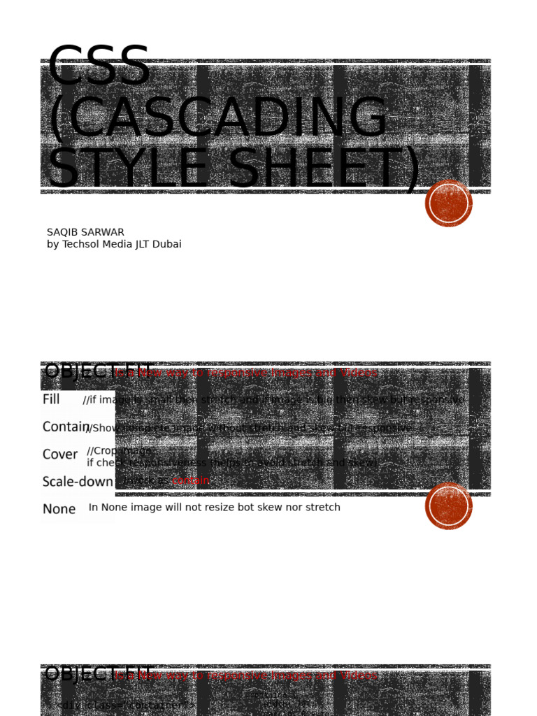 CSS (Cascading Style Sheet) 15 | PDF