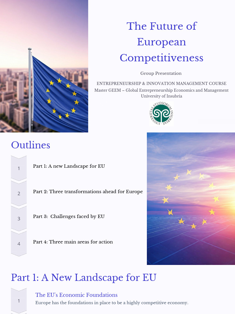 The Draghi Plan For EU Competitiveness in 30 Slides 1731509787 | PDF ...