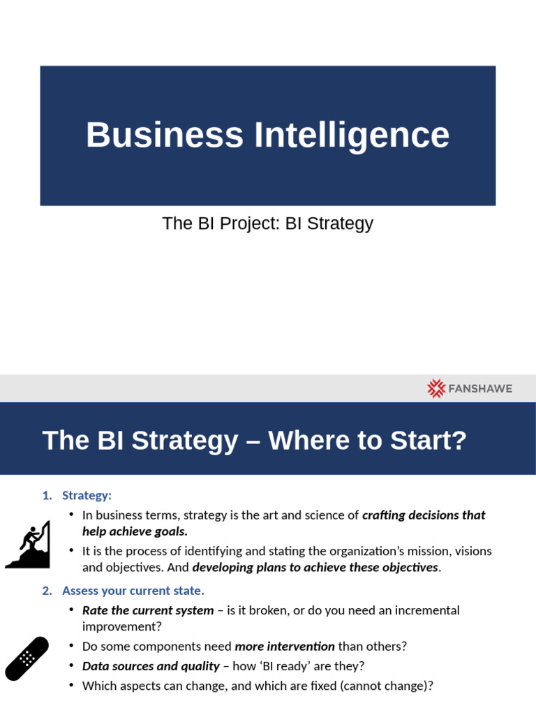 Business Intelligence Strategy Overview | PDF | Business Intelligence ...