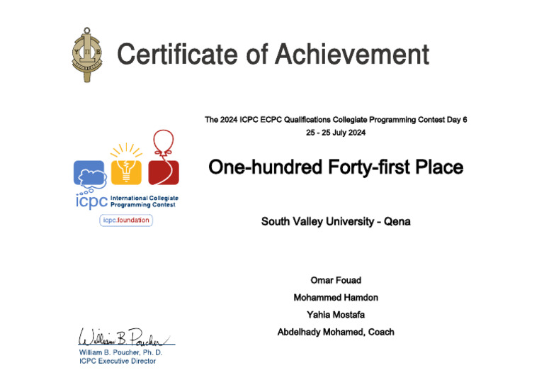 2024 ICPC ECPC Contest Results | PDF