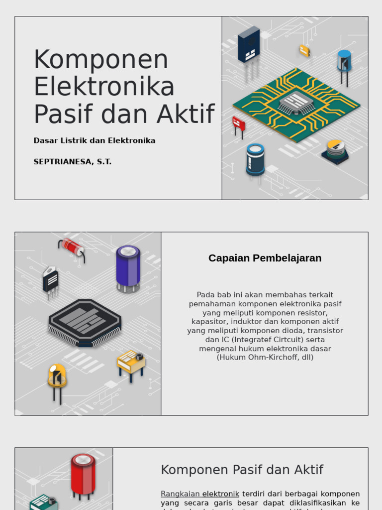Komponen Pasif Dan Aktif | PDF
