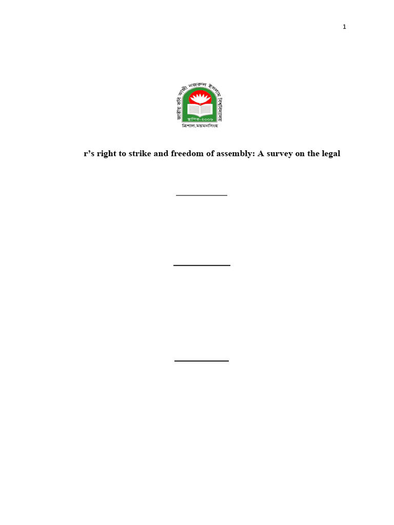 Aman Final PDF | PDF | Strike Action | Labour Law