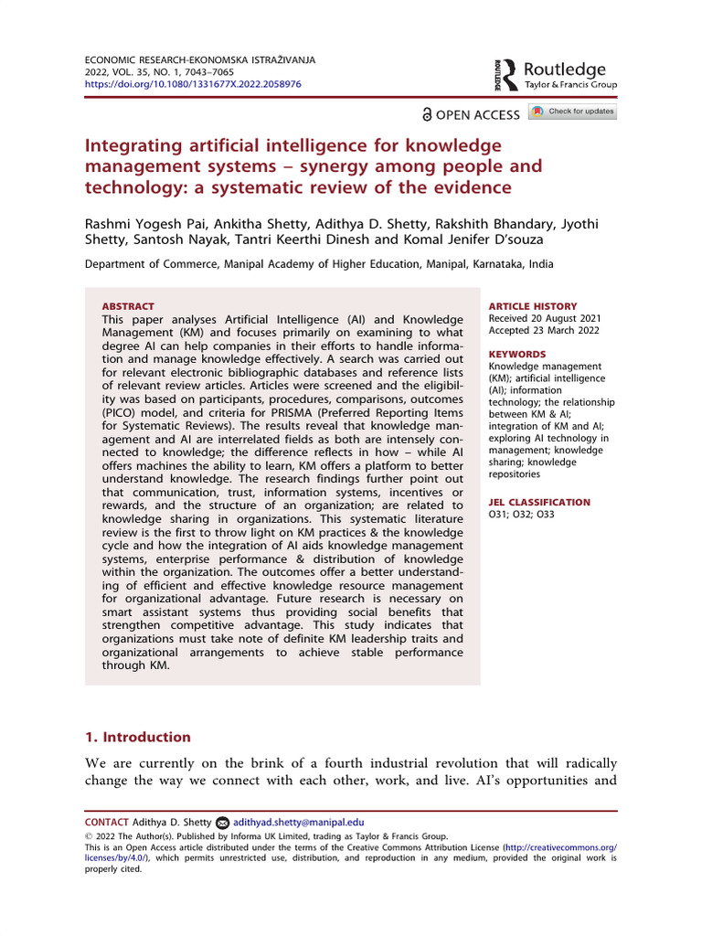 Integrating Artificial Intelli | PDF | Artificial Intelligence ...