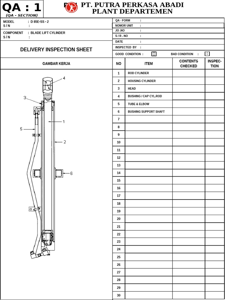 Ppa Qa1 D85ess-2 Lift Cyl | PDF